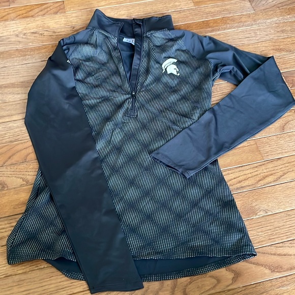 Tops | Michigan State University Spartans Quarters Zip | Poshmark